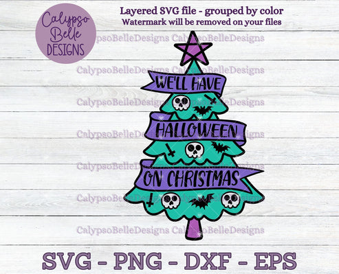 We'll Have Halloween on Christmas, Spooky Christmas Tree, Gothic Emo D ...