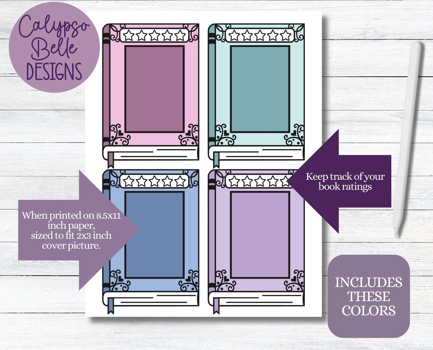 Book Review Printable with Rating, Bookish Printable, Journal Printabl ...