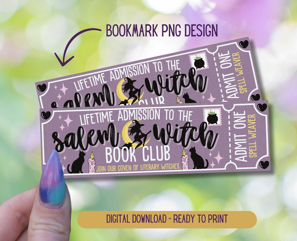 Admit One Haunted Book Club Printable Bookmarks Bundle – Calypso Belle ...